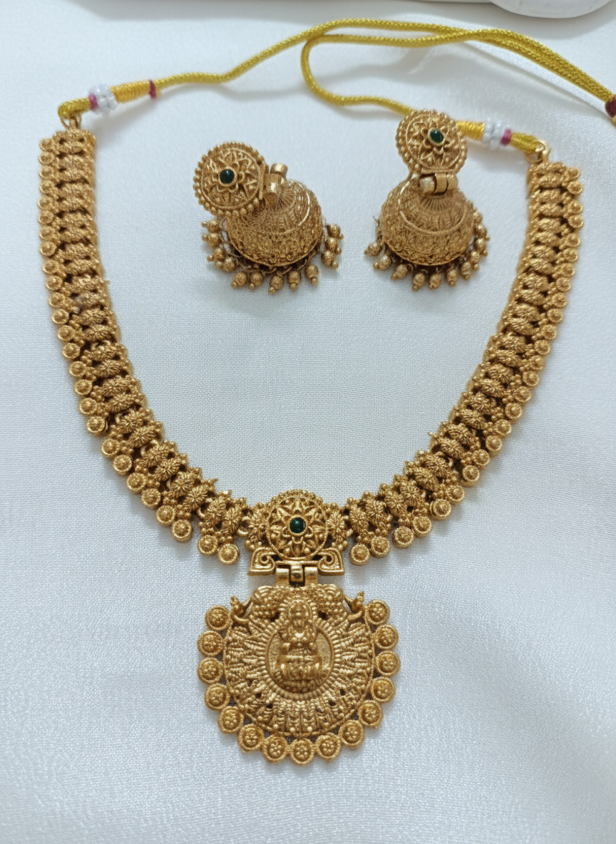 Matte Finish Necklace Set V11 – Paradise Jewllery